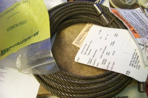 wireco wire rope r68757d4f66 hoist p&H crane hra-2a-1 66 ft wire rope 1 ...