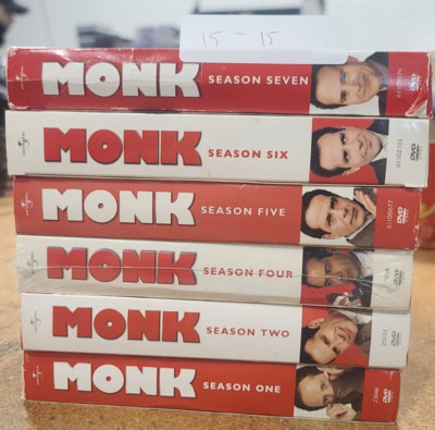 MONK Series DVD Season 1 2 4 5 6 7 (Missing Season 3) TV Series Box Set ...