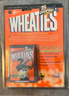 Tiger Woods Commemorative Edition Mini Wheaties 75 Years 24K Gold ...
