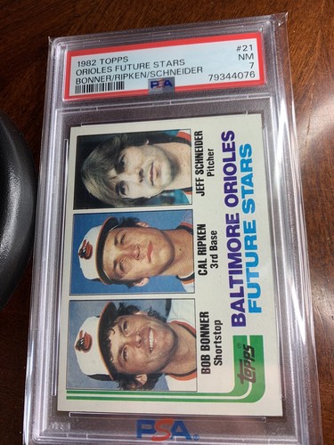 1982 Topps #21 Orioles Future Stars (Cal Ripken Jr.) ROOKIE PSA 7 NM | eBay