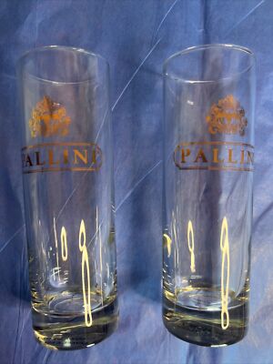 Pallini Roma-Gold Logo Clear Cocktail Glasses 6 1/2" high Set of 2 ...