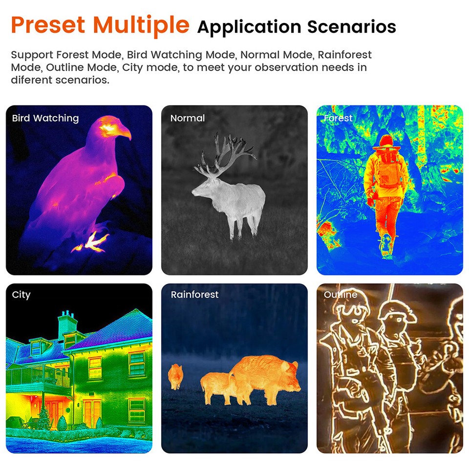 Ai15 Thermal Imager Night Vision Monocular Hunting Camera Heat Imaging ...