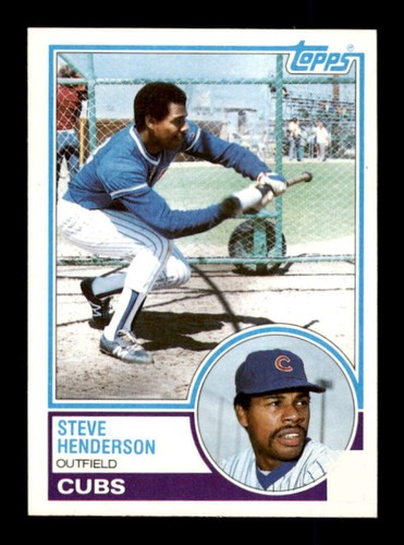 1983 Topps #335 Steve Henderson NM/NM+ Cubs 245092 | eBay
