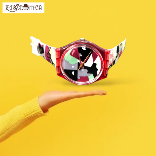 SWATCH Model CUBIST RAP GM109 Year 1991 Wrist Watch New Collectible ...