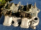 LOOK NOS Offenhauser 5183 Dual Quad Intake W New Holley Carbs ...