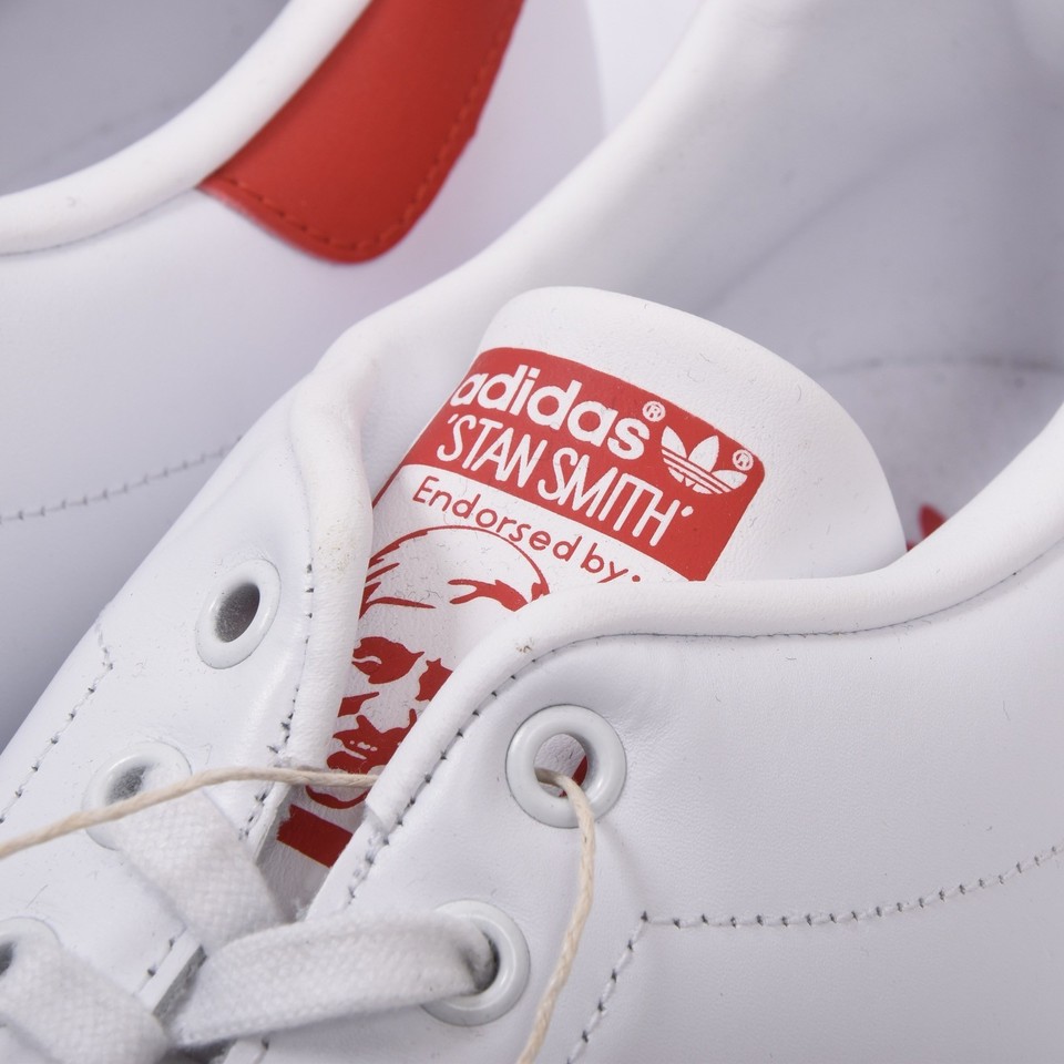ADIDAS Stan Smith Sneaker Gr 55 2/3 Shoes Weiss Rot White Red Classic ...