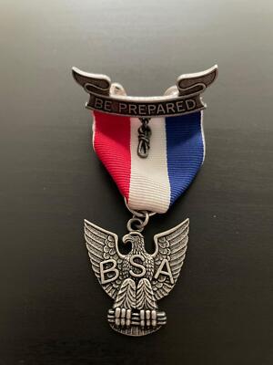 Vintage Boy Scouts of America BSA Eagle Scout Be Prepared Pin | eBay
