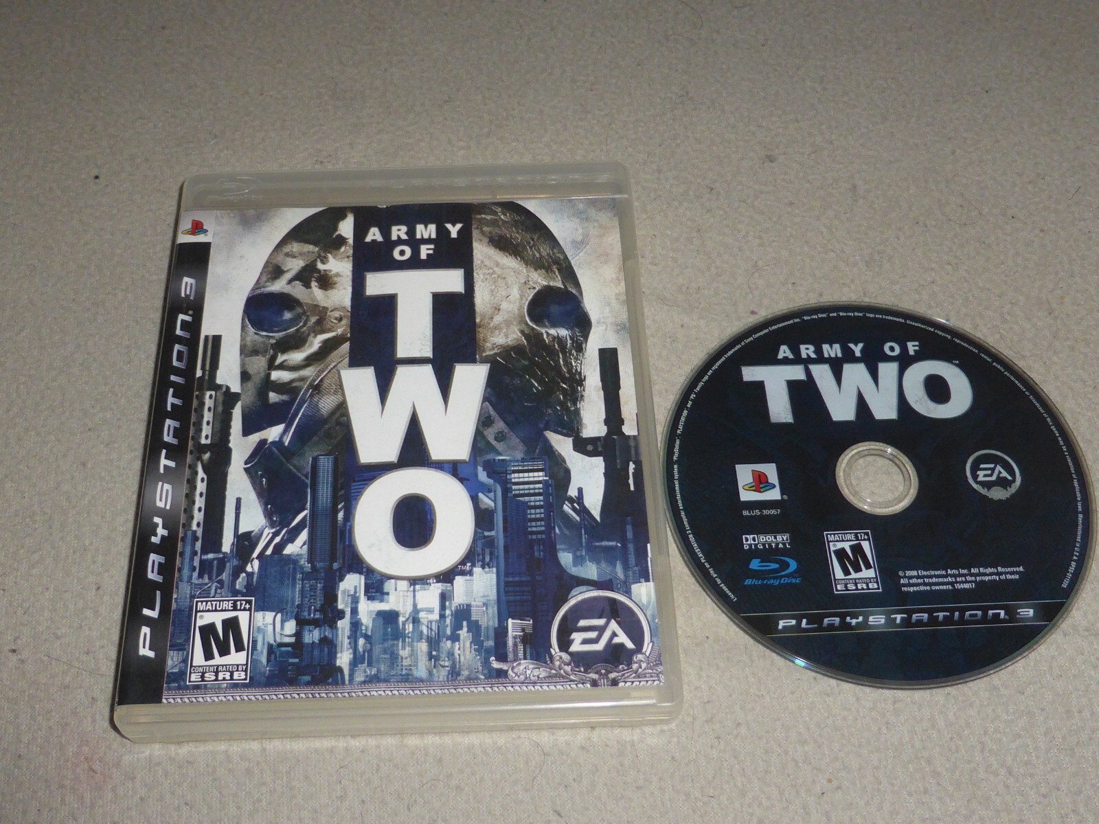 PLAYSTATION 3 PS3 VIDEO GAME ARMY OF TWO W CASE SONY EA | eBay