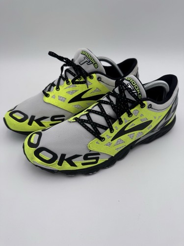 Brooks - T7 Racer - Running Shoes - Gray/Yellow - Men's - 10.5(U ...
