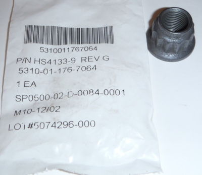 Aviation Mil Spec High Strength Self Locking Nut .562" X 18 TPI HS4133 ...