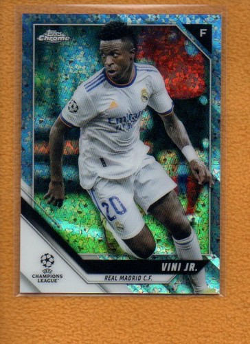 Vini Jr. 2021-22 Topps Chrome UEFA Silver Mini-Diamond Refractor #63 / ...