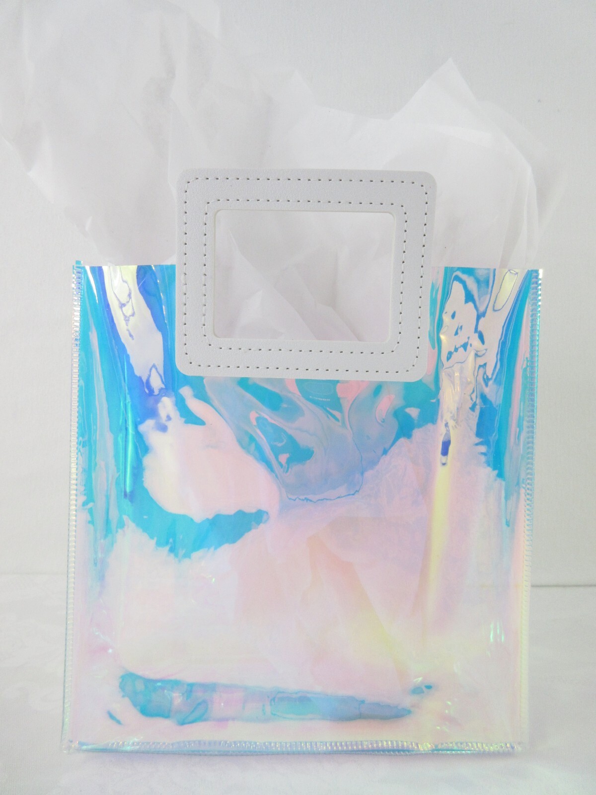 Laser Tote Gift Bag Purse Handbag Clear See Through Jelly Colorful PVC ...