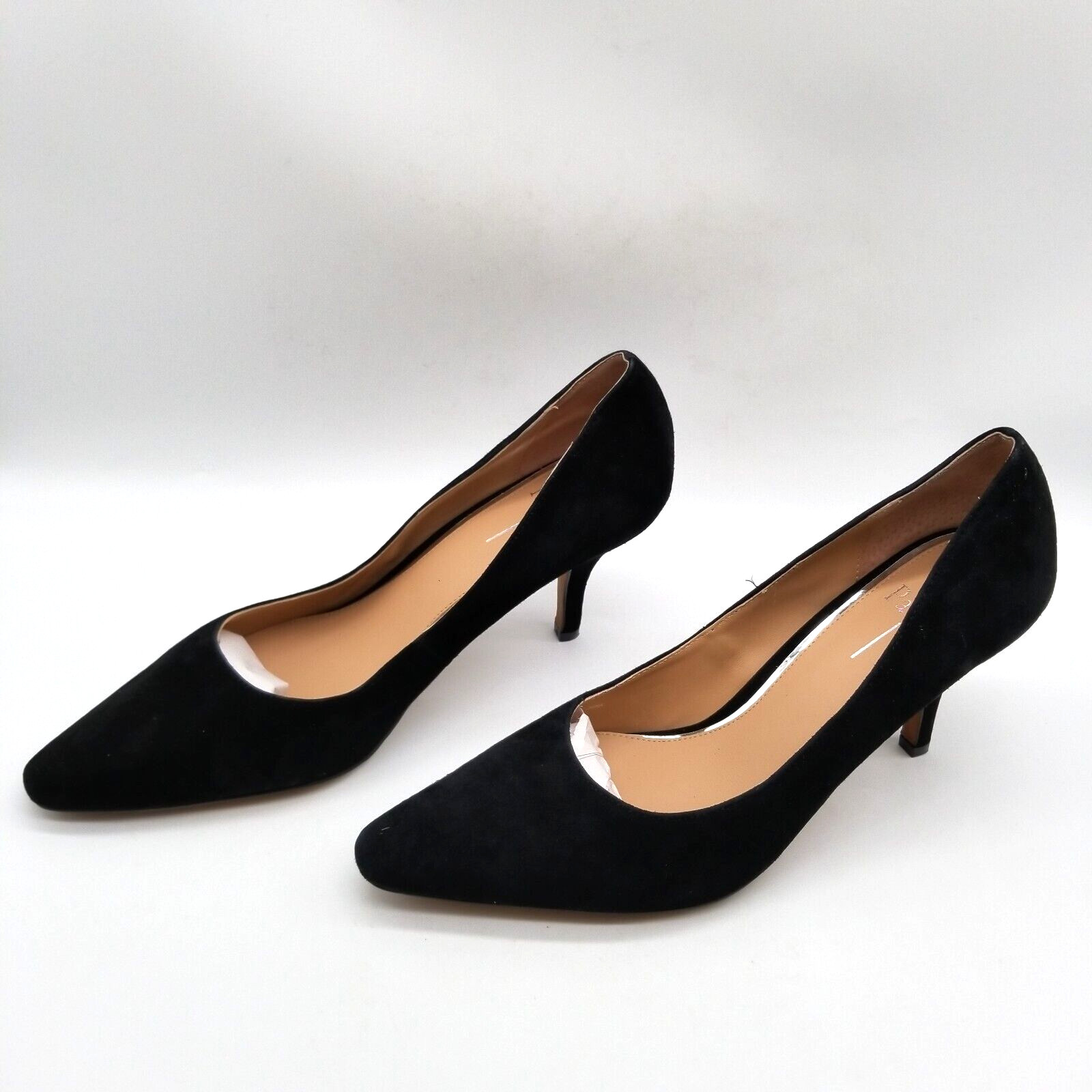 Linea Paolo Women Heels Pump Shoes Black Suede 9 - Gem