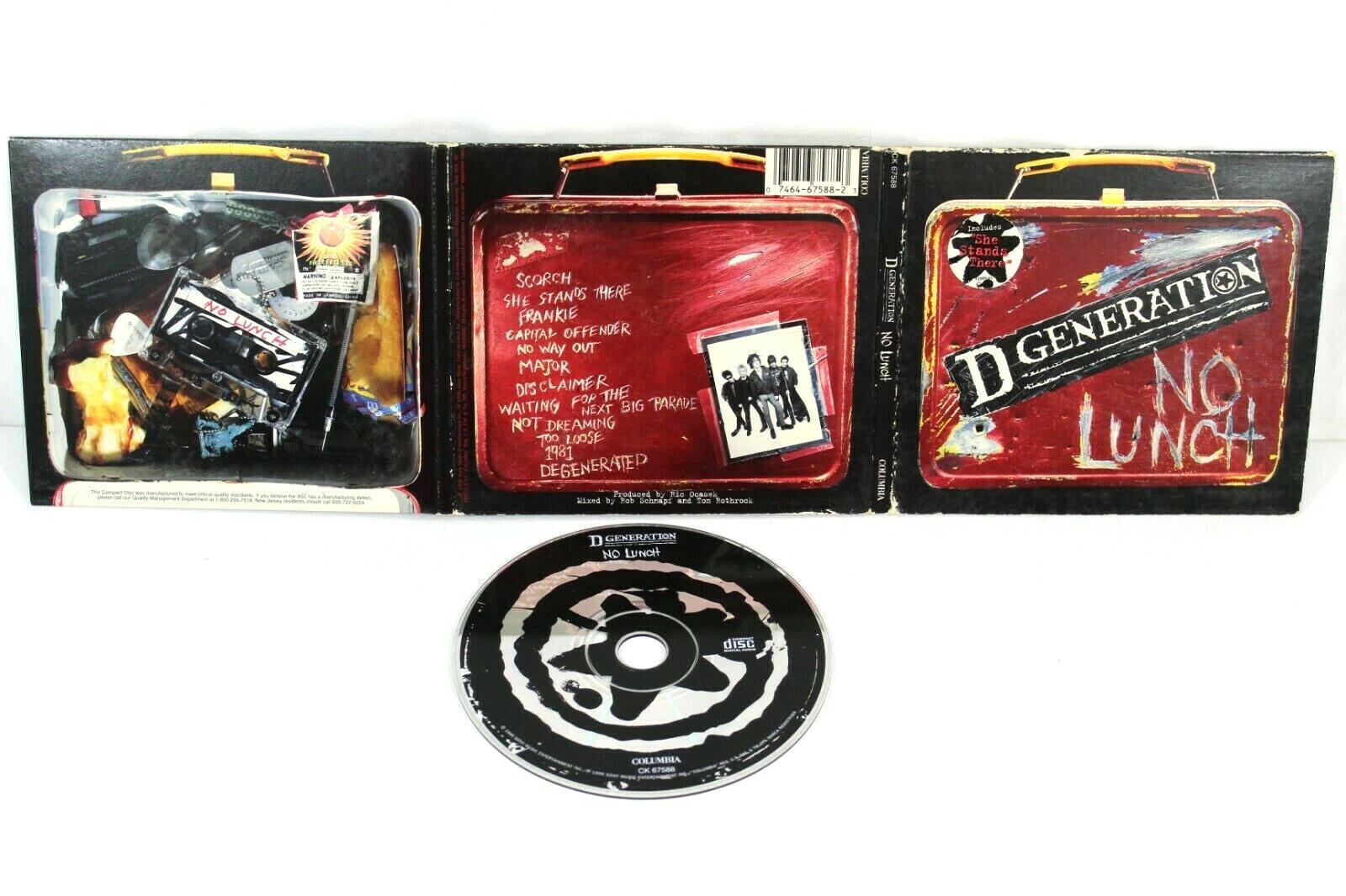 D-Generation No Lunch CD 1996 Sony Columbia CD 67588 12 Tracks Ric ...