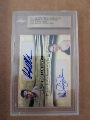 Ralph Macchio Hilary Swank 1/1 Autograph Gold Super Proof 2022 Leaf Pop ...