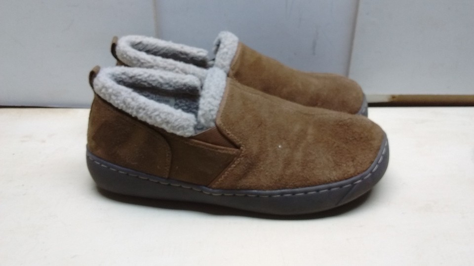 L.B. Evans Hideaways Brown Suede Slip On Bootie Slippers Indoor Men's ...