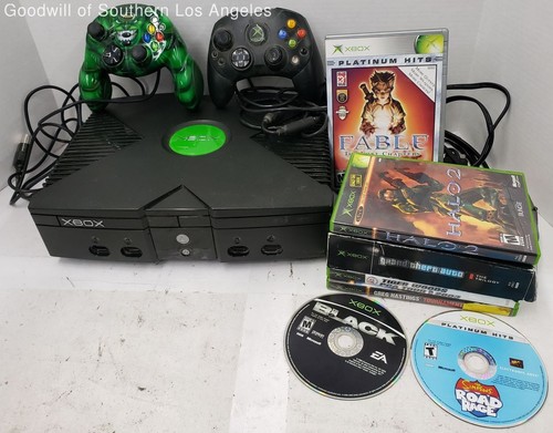 Microsoft Original Xbox Console Bundle w/ Accessories and 9 Games ...