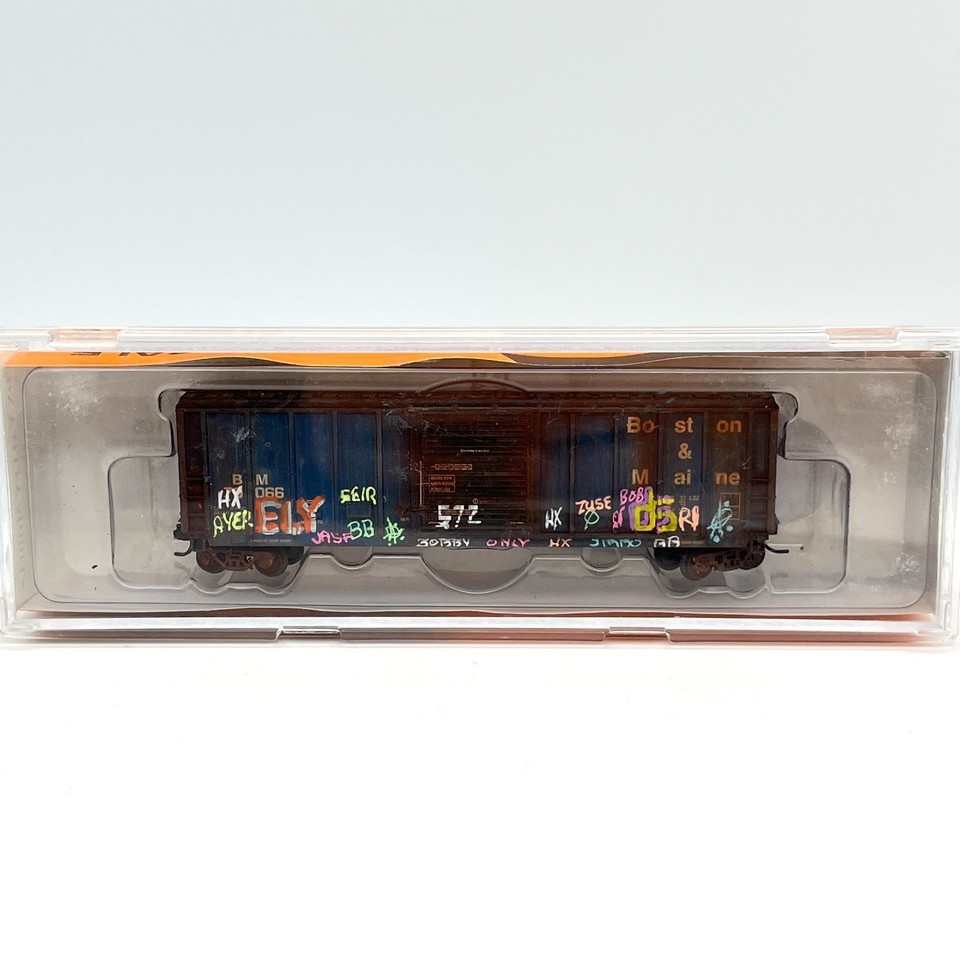 Fox Valley N Scale Boston Maine PS 4355 Boxcar Custom Weathered ...