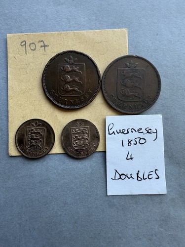 {907} VERY NICE - GUERNSEY DOUBLE 1903, 1911, 1830 & 1850 | eBay