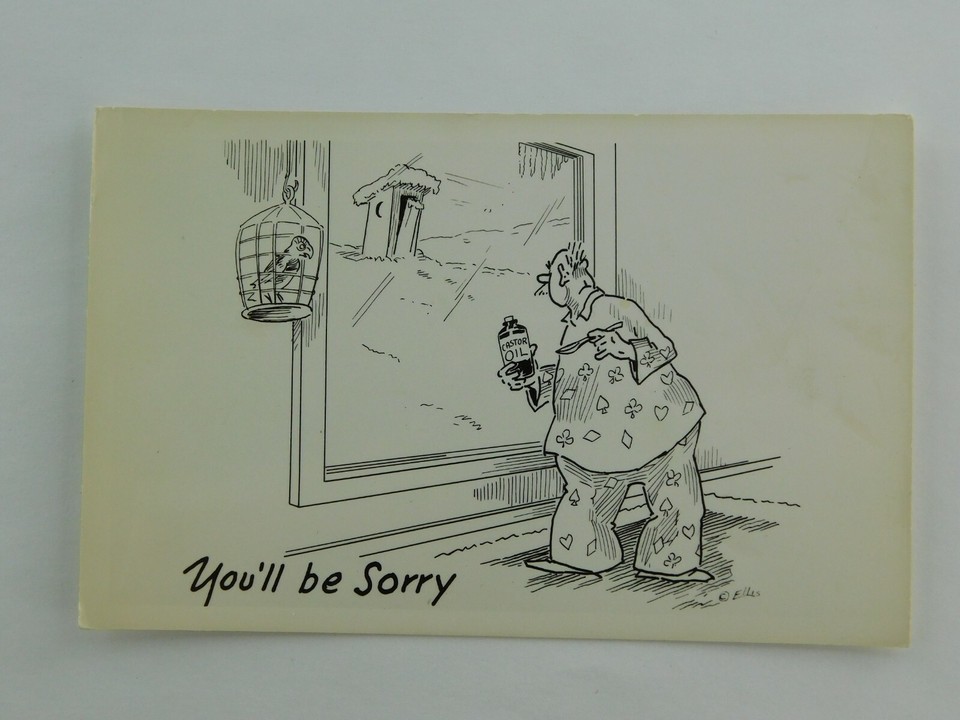 You'll Be Sorry Comic Cartoon Funny On Real Photo Vintage Postcard | eBay
