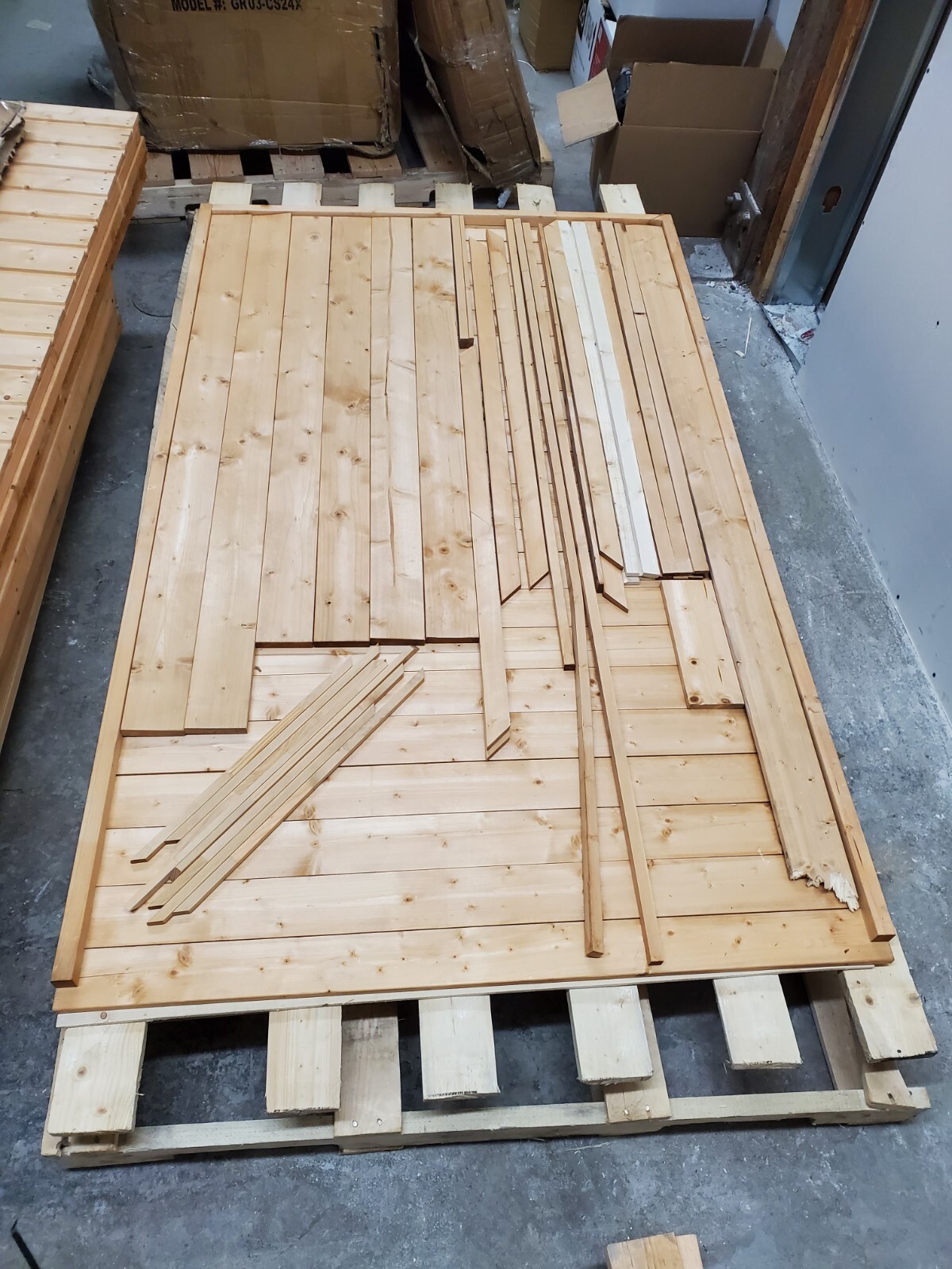 Leisure Season Urbano 8 ft x 4 ft Nordic Spruce Wood Storage Shed w ...