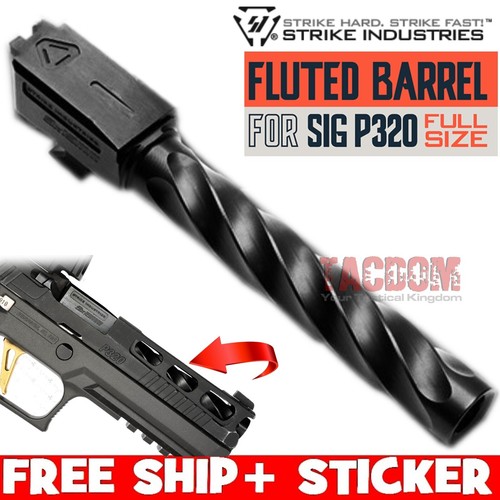 STRIKE INDUSTRIES TWISTED FLUTED BARREL for SIG P320 M17 BLACK with LCI ...