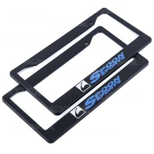 X2 JDM Universal Spoon Plastic Racing License Plate Frame Tag Cover ...