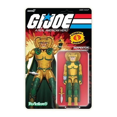 Serpentor (Cobra Emporer) G.I. Joe Wave 2 Super7 Reaction+ Figure | eBay