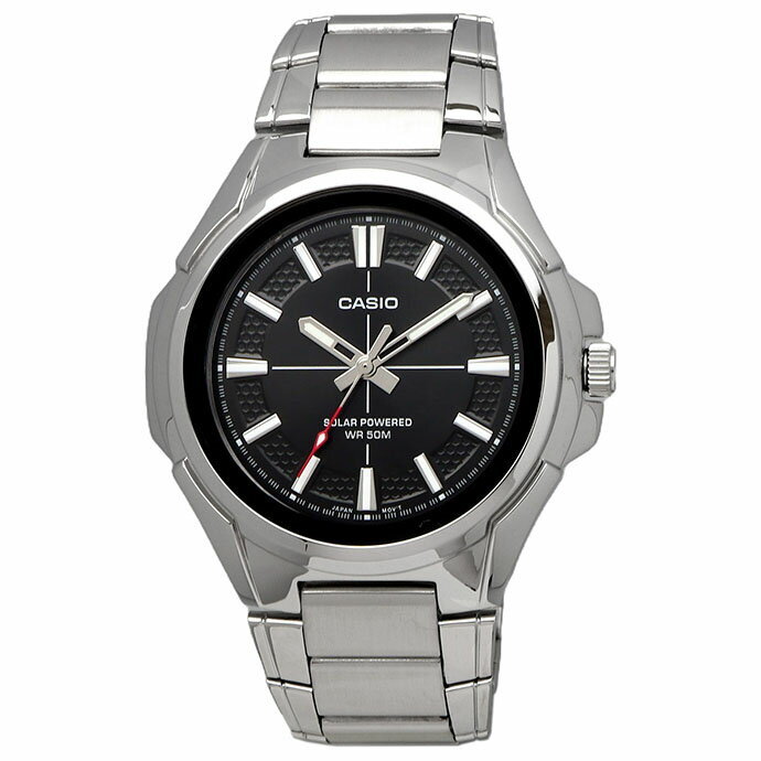 CASIO MTP-RS100D-1AV Watch Cheap Casio Chipkashi Solar Analog Black New ...