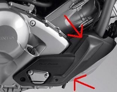 HONDA NC700X BLACK LOWER SIDE WIND AIR DEFLECTORS SET 08R71-MGS-A30 | eBay