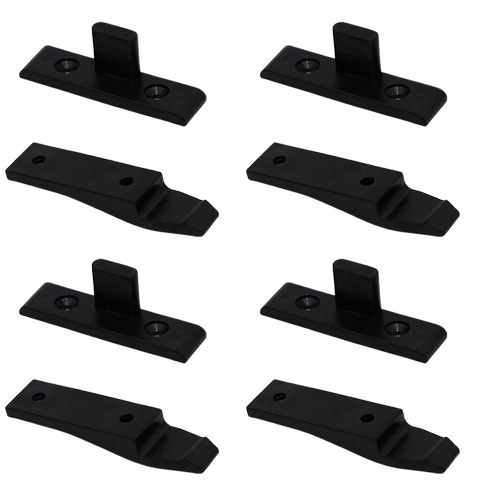 20kg Black Panel Clips Bracket Press Fit Plinth Fasteners Push In ...