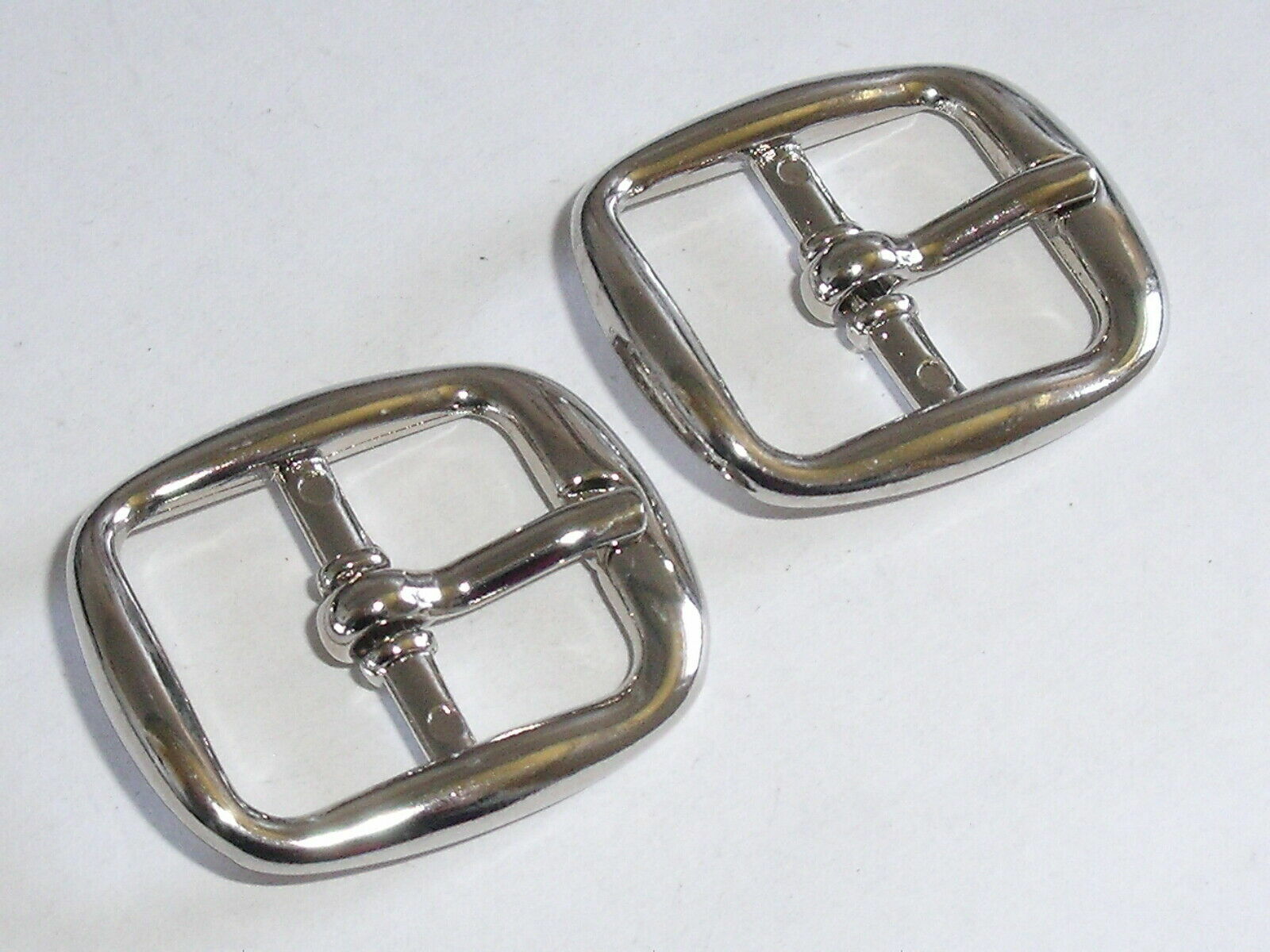 2 Gürtelschnallen Schließen Schnallen Verschlüsse 1,9 cm silber ...