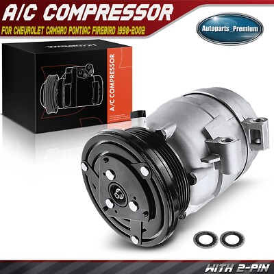 AC Compressor w/ V7 Style for Chevrolet Camaro Pontiac Firebird 1998 ...