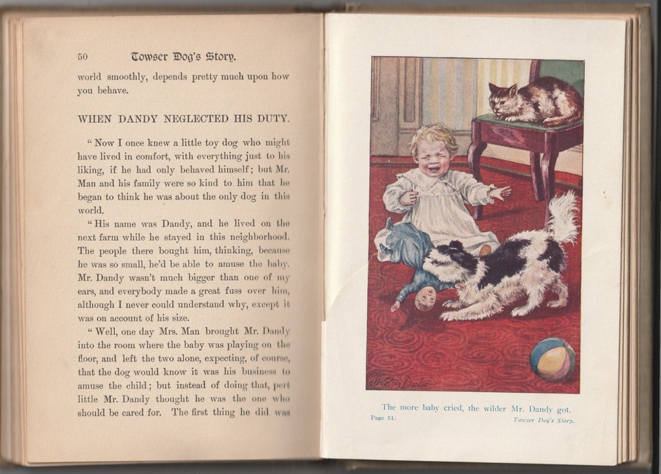 Towser Dog's Story By: Amy Prentice, 1906 Children's book | eBay