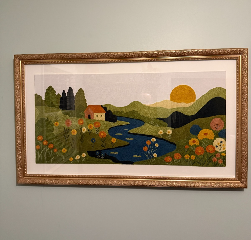 BP Home Textile Embroidered Woven Wall Art Rural Landscape Home BTG 25 ...