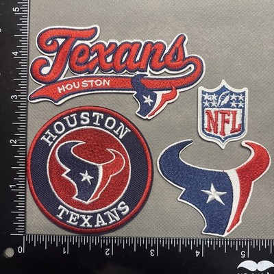 LOT OF 4 HOUSTON TEXANS IRON ON EMBROIDERED PATCH | eBay