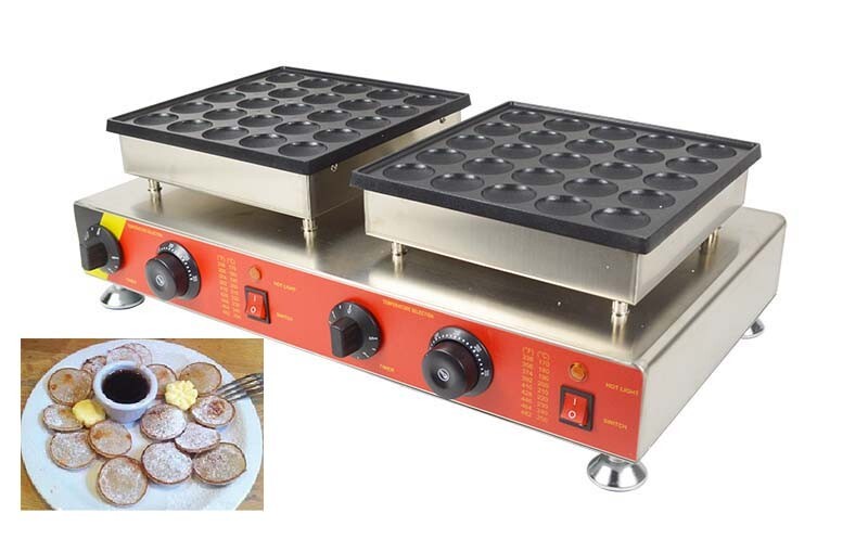 1.77" Mini Commercial Muffin Maker Stainless Steel Pancake Machine 50 ...