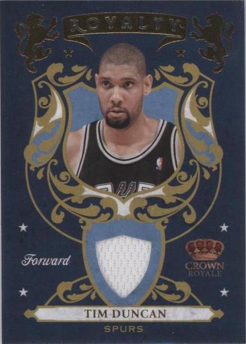 2009-10 Crown Royale - Royalty Tim Duncan #14 Materials /499 (MEM) for ...