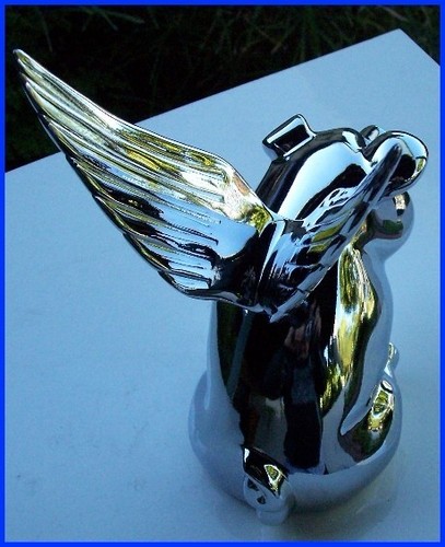 Winged FLYING HOG, PIG CHROME METAL HOOD ORNAMENT. New | eBay