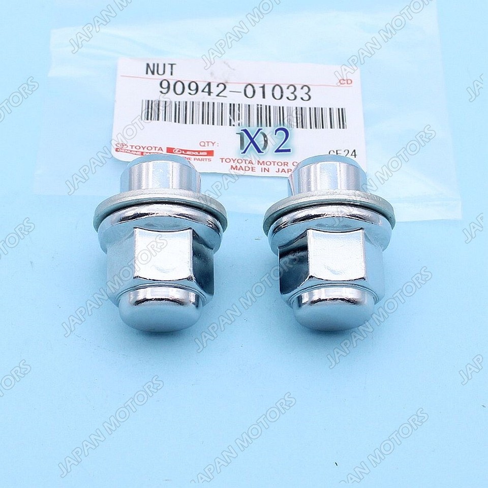 9094201033 Pair New Genuine OEM Toyota LEXUS ES GS IS Chrome Lug Nut ...