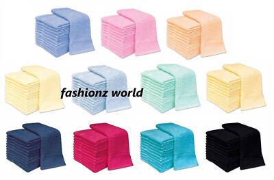 Flannels Face Cloths Gym Super Soft 100% Cotton Towels Hand Wash ...