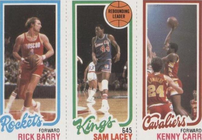 1980-81 Topps - Rick Barry, Sam Lacy, Kenny Carr #54-123-105 (RC) for ...