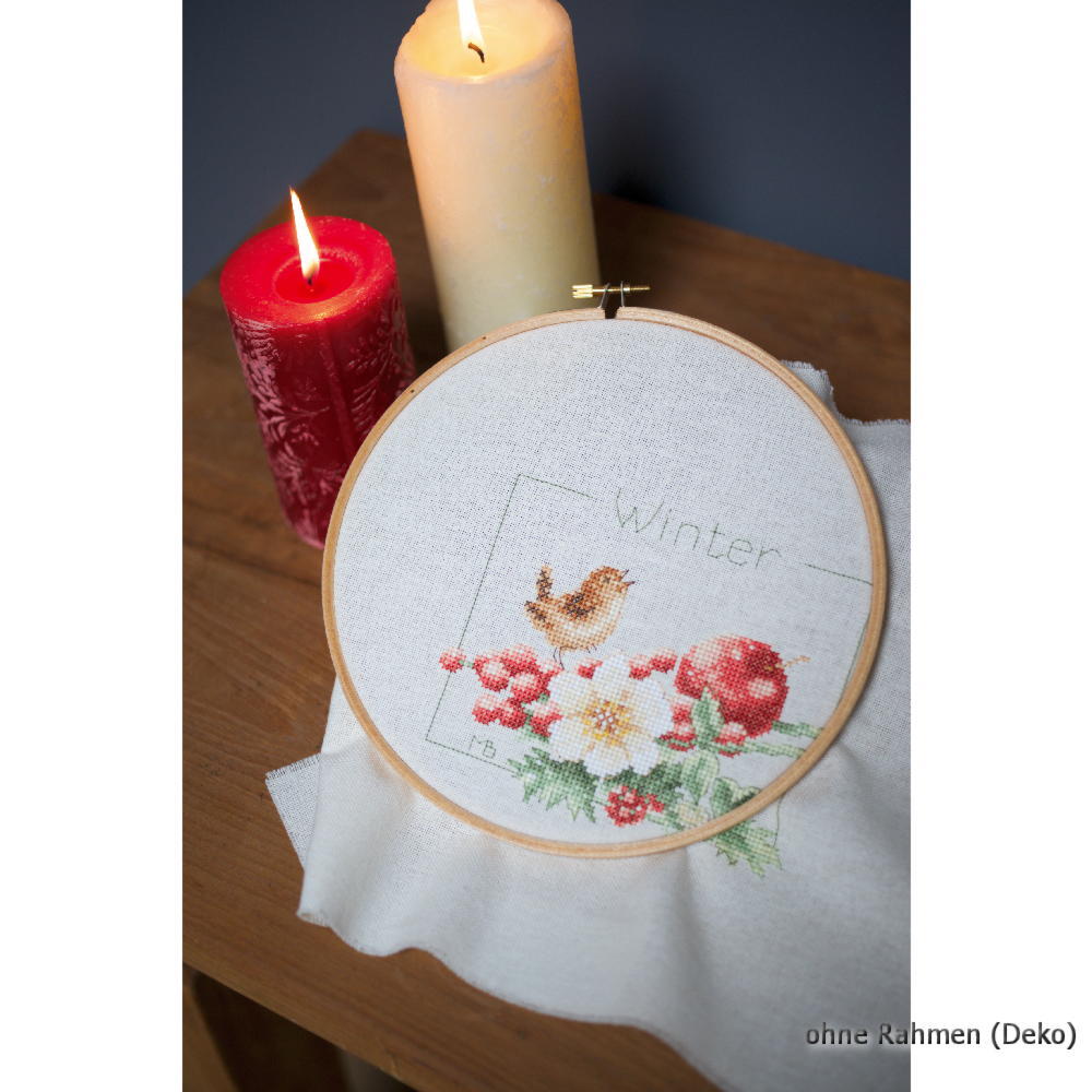 Lanarte cross stitch kit 4 seasons kit, counted, DIY 5413480778911 | eBay