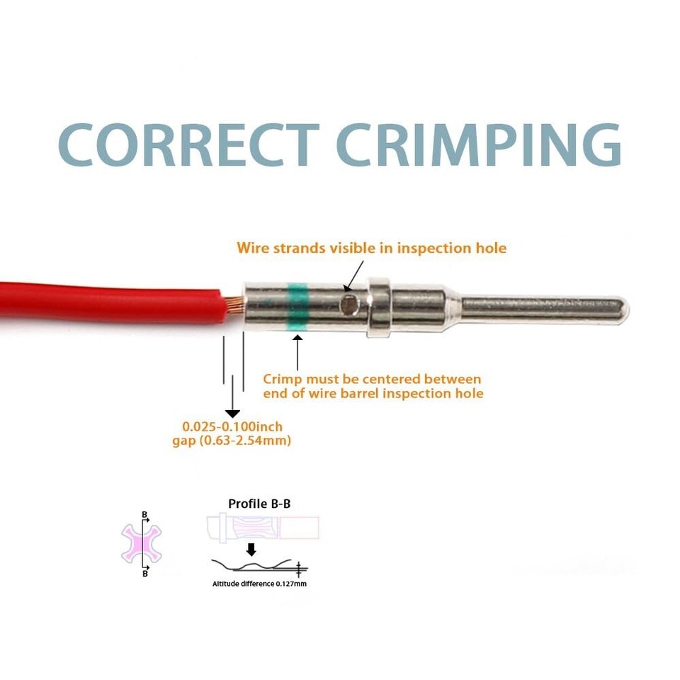 Deutsch Solid Contact Kit Barrel Style Contacts Male Female Terminals ...