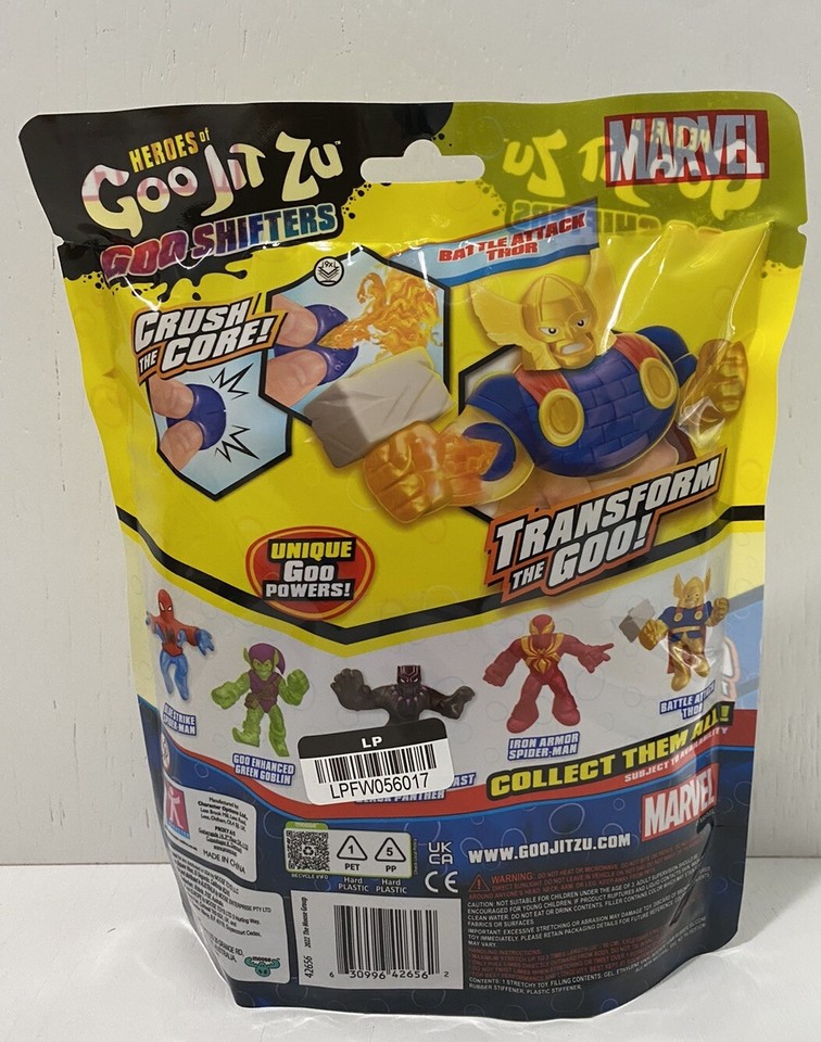 Heroes of Goo Jit Zu - Goo Shifters Battle Attack Thor Marvel Moose ...