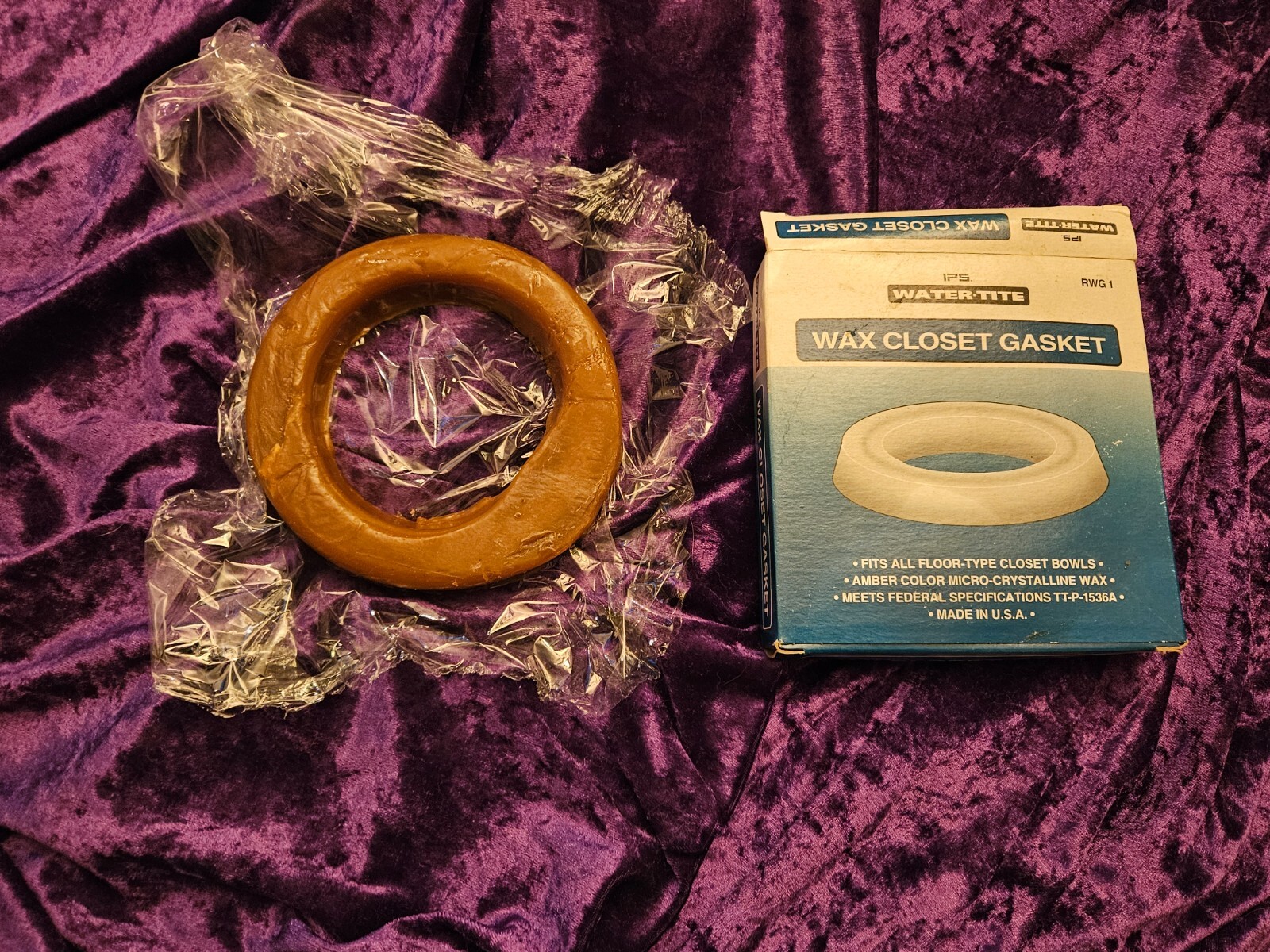 NEW IPS WATER-TITE STANDARD WAX CLOSET GASKET-RWG-1 Fits Floor-Type ...