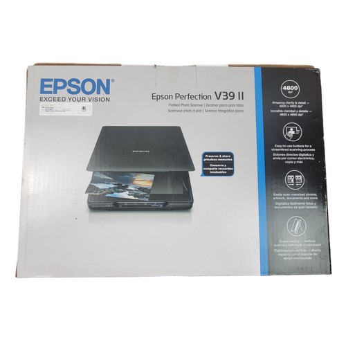 Epson Perfection V39 II Color Photo and Document Flatbed Scanner with ...