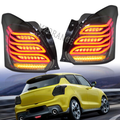 Smoked Dynamic LED Tail Light For Suzuki Swift 2017 2018 2019 20-2022 ...