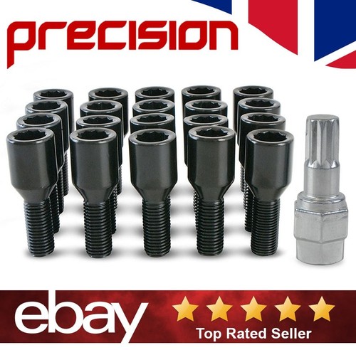 For Vauxhall Combo - Black Tuner Wheel Bolts - Set of 20 - Aftermarket ...