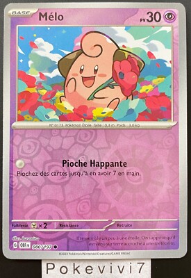Carte Pokemon MELO 080/197 REVERSE EV3 Ecarlate et Violet OBF FR NEUF ...